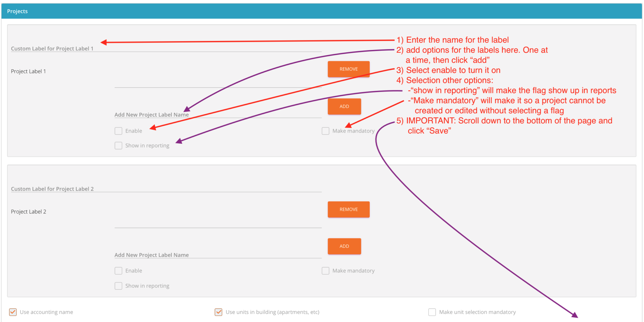 Project Labels (group projects together) – Frequently Asked Questions
